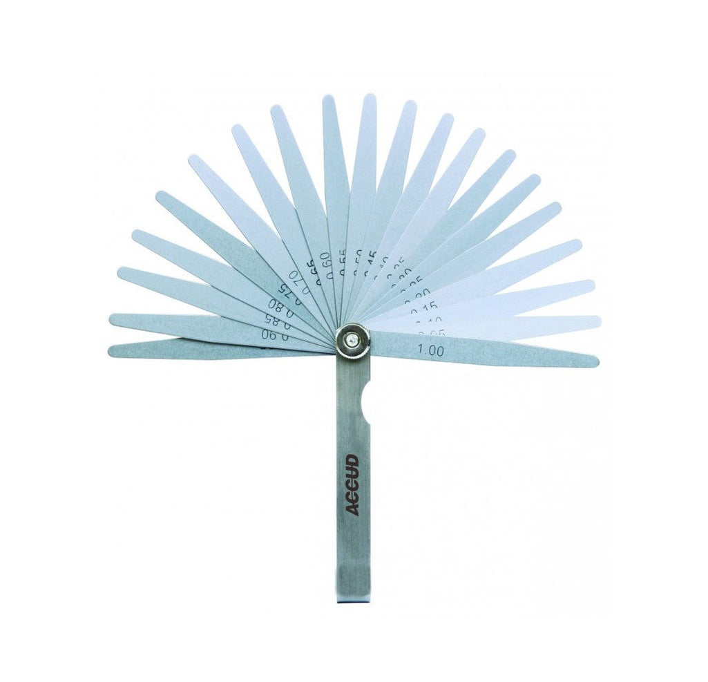 Accud | Feeler Gauge 20 Blade 100mm 0,05-1,00mm - BPM Toolcraft