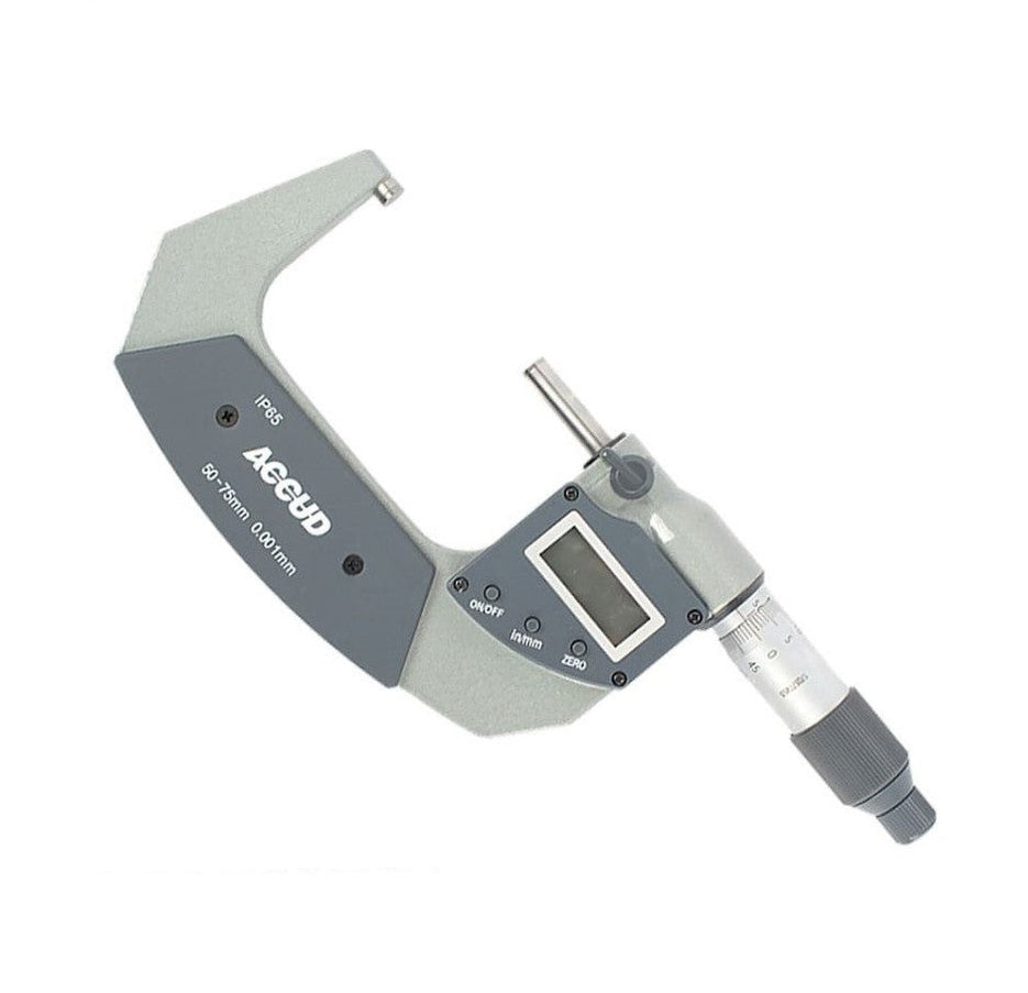 Home Accud | Micrometer Digital Outside IP65 50-75mm 0.004mm Acc. 0 ...