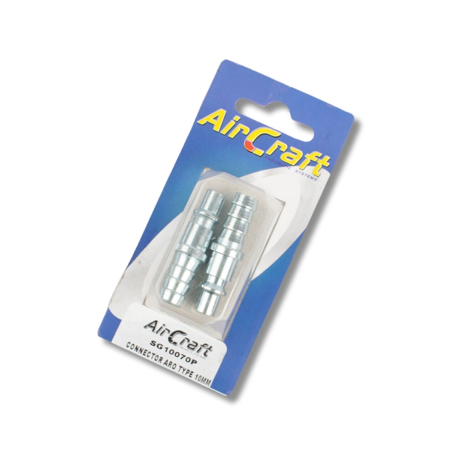 AirCraft | Connector Aro Type 10mm Hosetail 2Pc - BPM Toolcraft