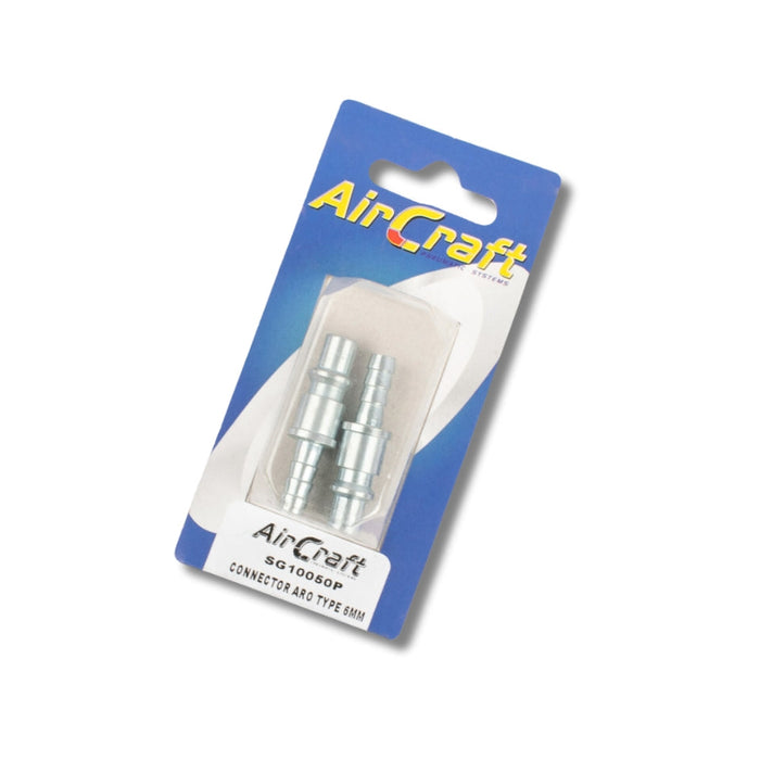 AirCraft | Connector Aro Type 6mm Hosetail 2Pc