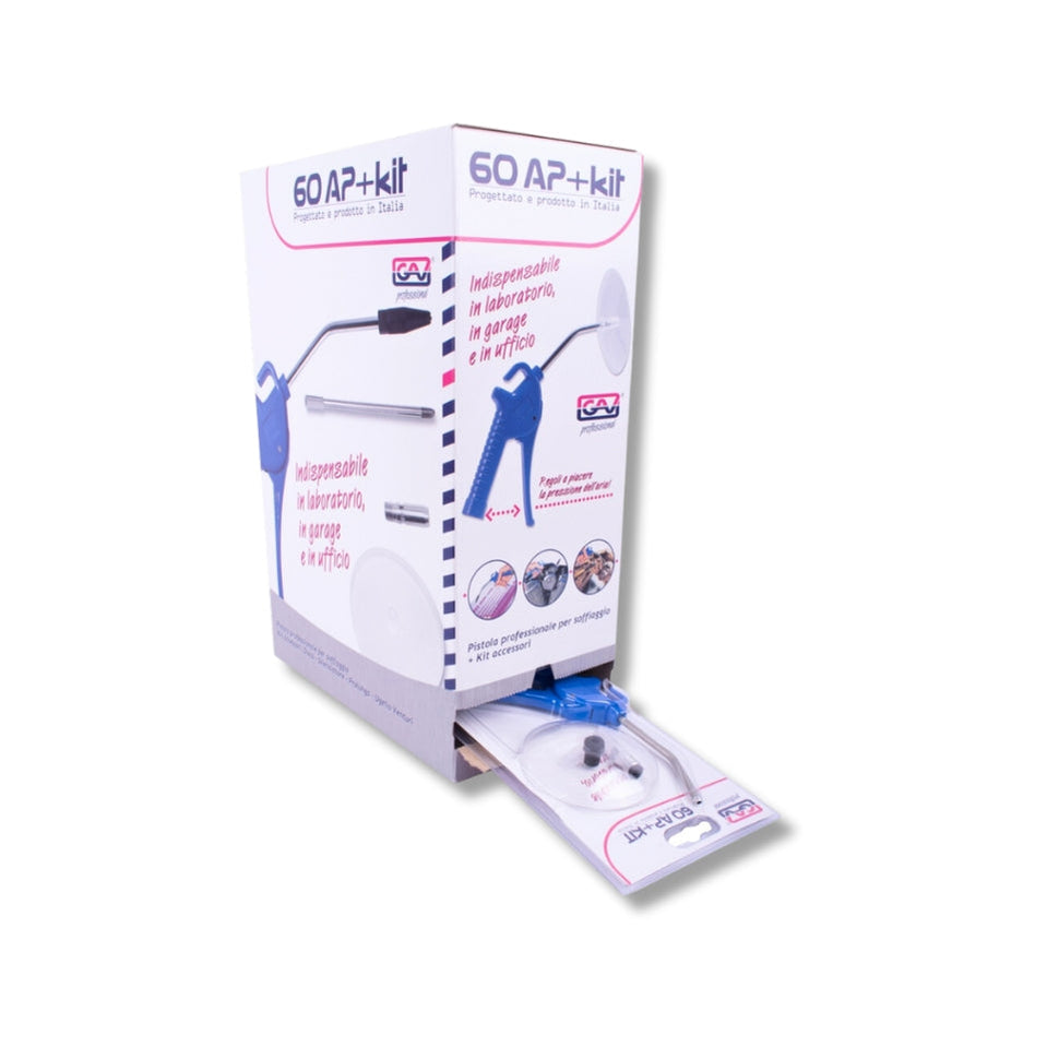 GAV | Air Blow Gun with Long Nozzle + Acc Kit for 60AP X15 - BPM Toolcraft