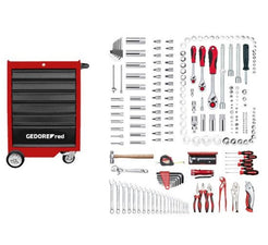 Gedore red | Tool Trolley Workshop 6 Drawer 218Pc
