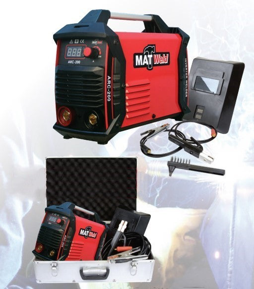 MATWeld | Welder Inverter 200A with Aluminium Carry Case - BPM Toolcraft