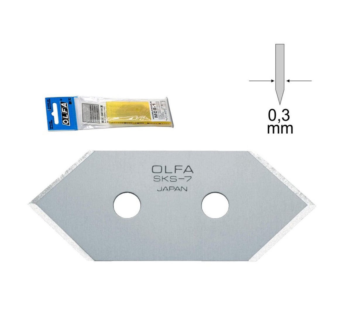 Olfa | Blades MCB-1 5Pk 20mm - BPM Toolcraft