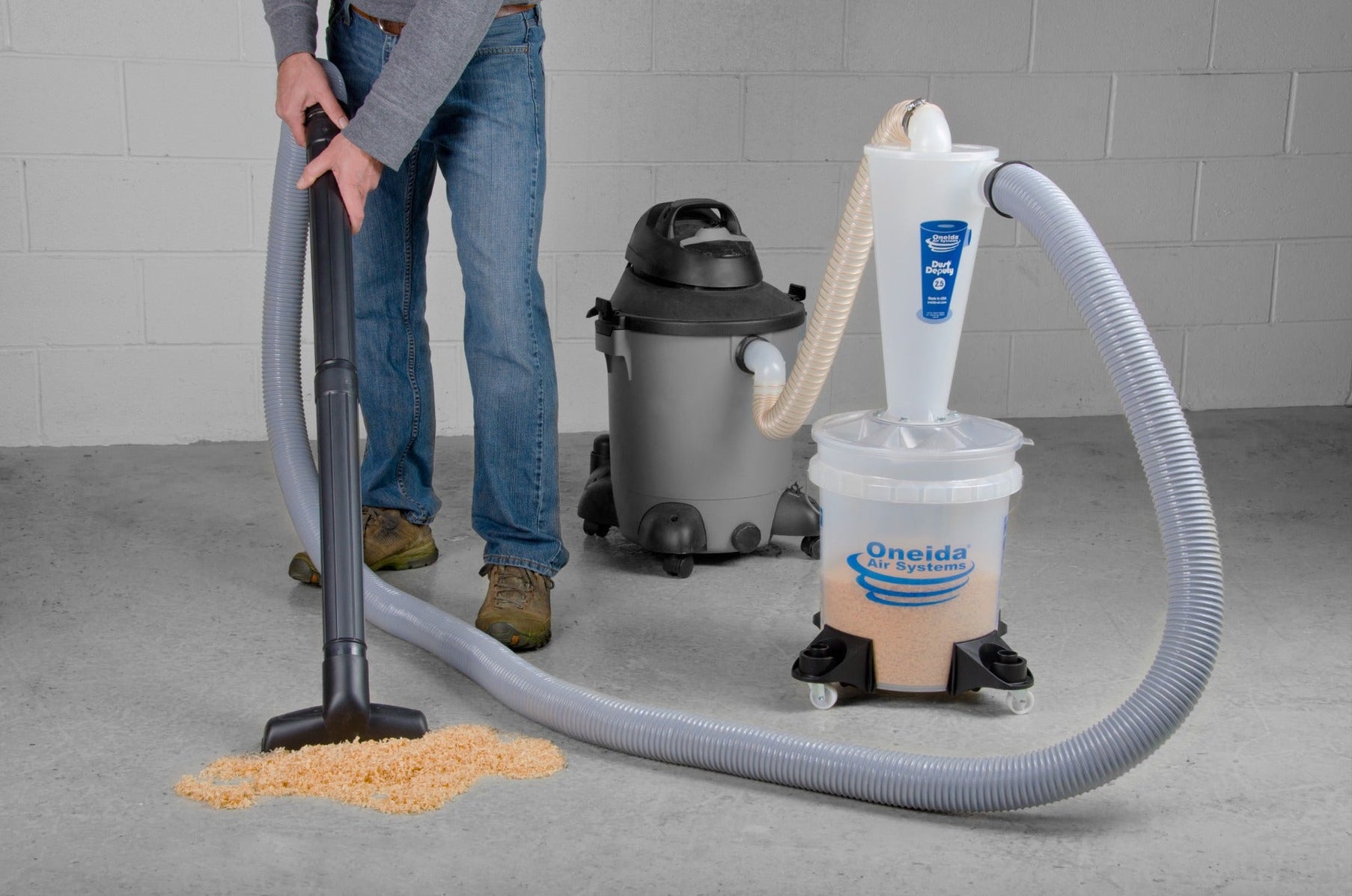 Oneida Air Systems | Dust Deputy 2.5" Deluxe All-Clear Cyclone Kit ...