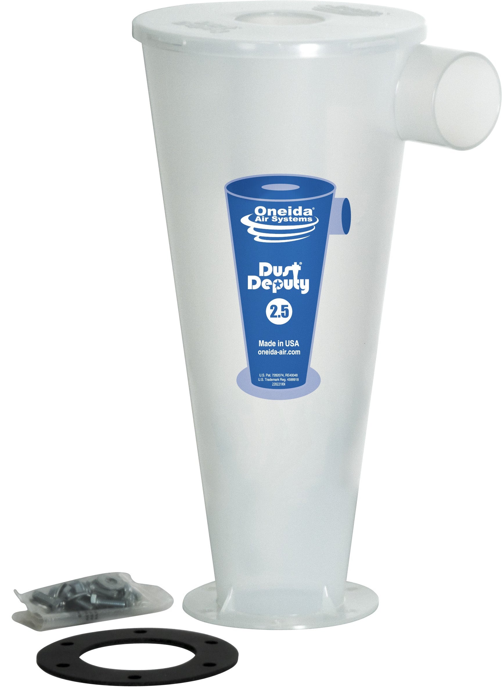 Oneida Air Systems | Dust Deputy DIY 2.5" Cyclone Only - BPM Toolcraft