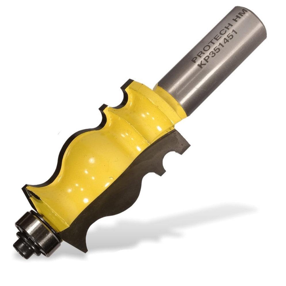 Pro-Tech | Router Bit Face Mould 1" X 1-11/16" Radius 1/8" 1/2" Shank ...