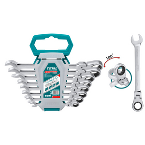 TOTAL | Spanner Set 8Pc Flexible Ratchet 8-19mm