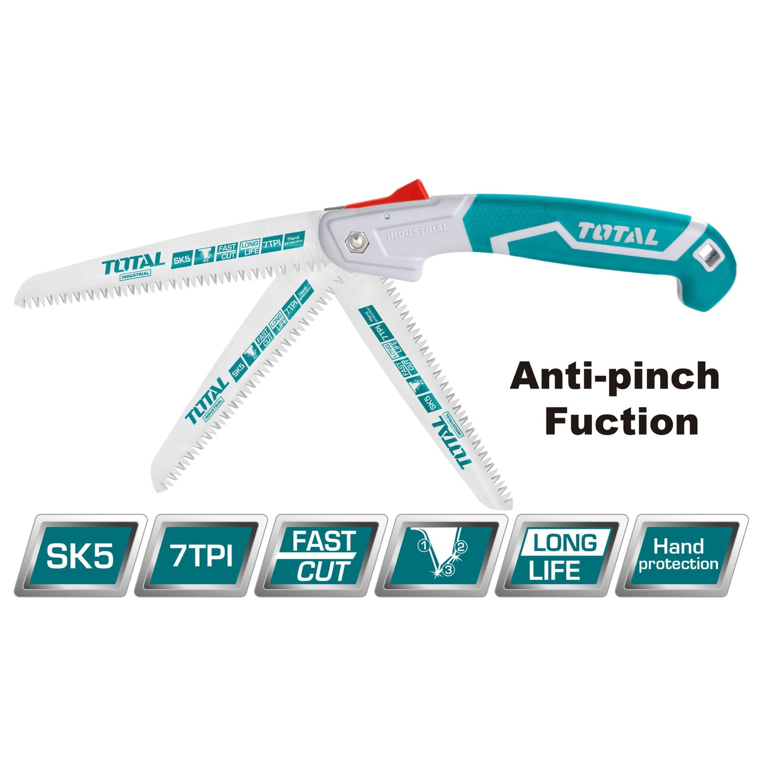 TOTAL | Wood Saw 180mm Folding 7tpi