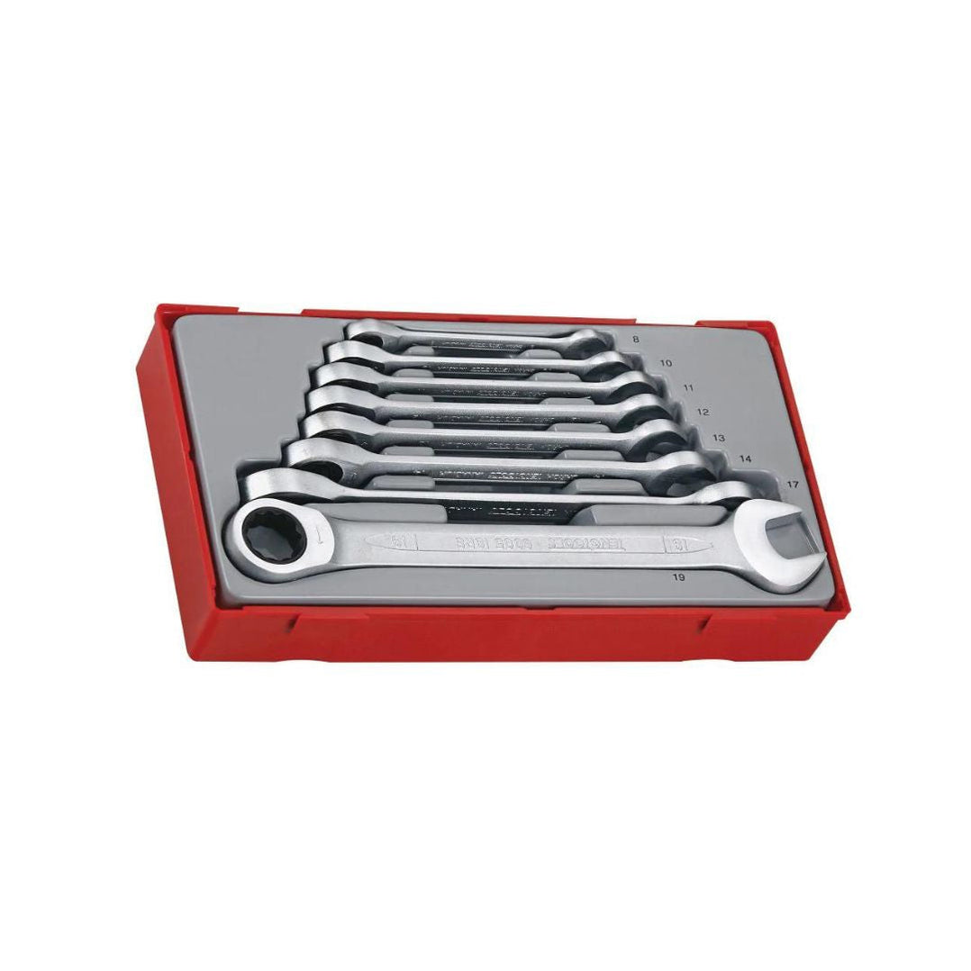 Teng Tools | Spanner Set Ratchet Combination RS TT1 8Pc - BPM Toolcraft