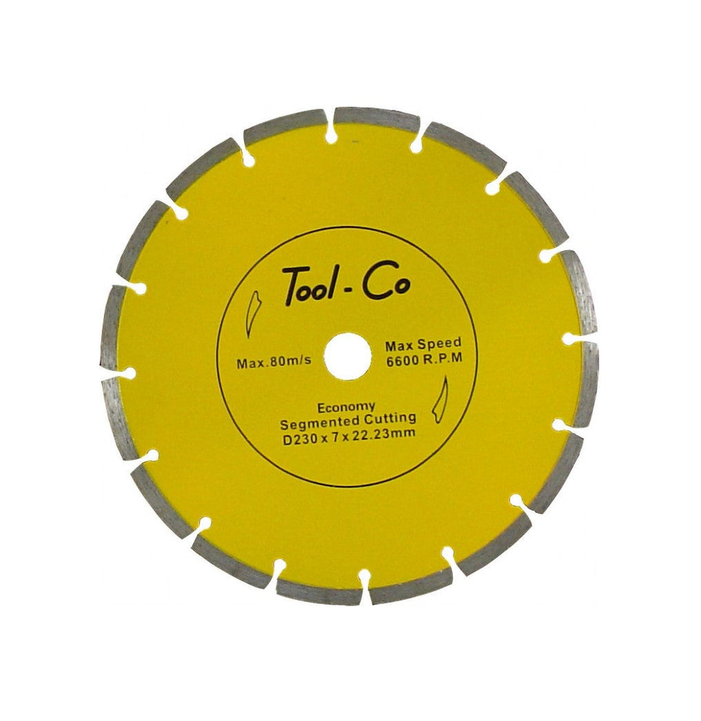 Tool-Co | Diamond Blade Segmented Economy 230mm - BPM Toolcraft