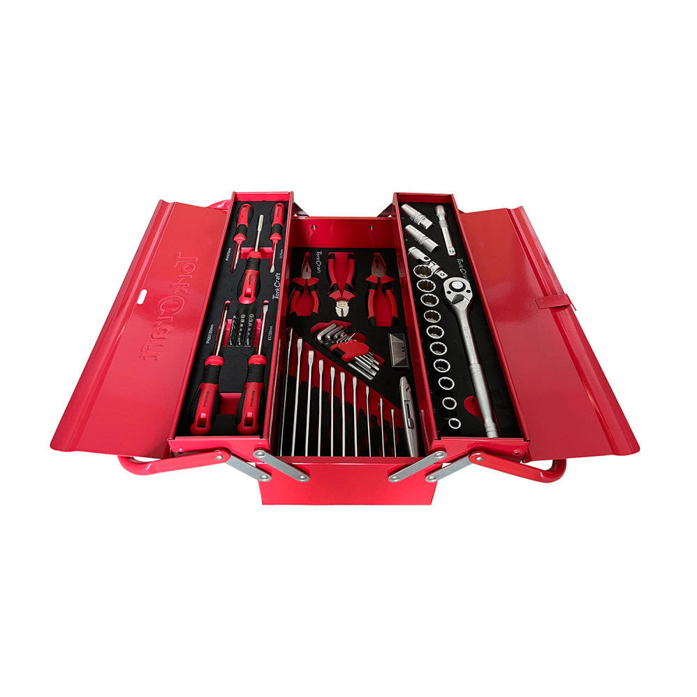 Tork Craft | Tool Box Tradesman Cantilever 88Pc 5 Tray
