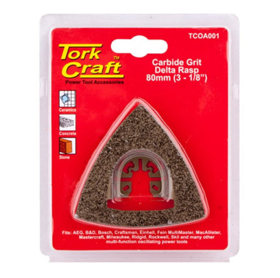 Tork Craft | Delta Rasp Quick Change Carbide Grit 80mm (3-1/8") - BPM ...
