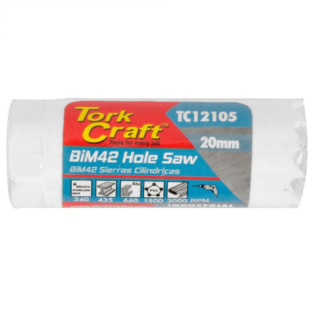 Tork Craft | Hole Saw Set TCT for Metal c/w Carry Case 5Pc