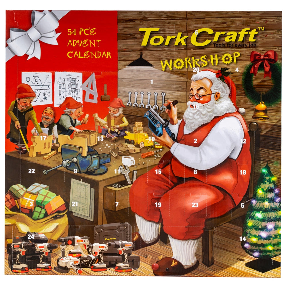 Home Tork Craft | Tool Set Advent Calendar 54Pc