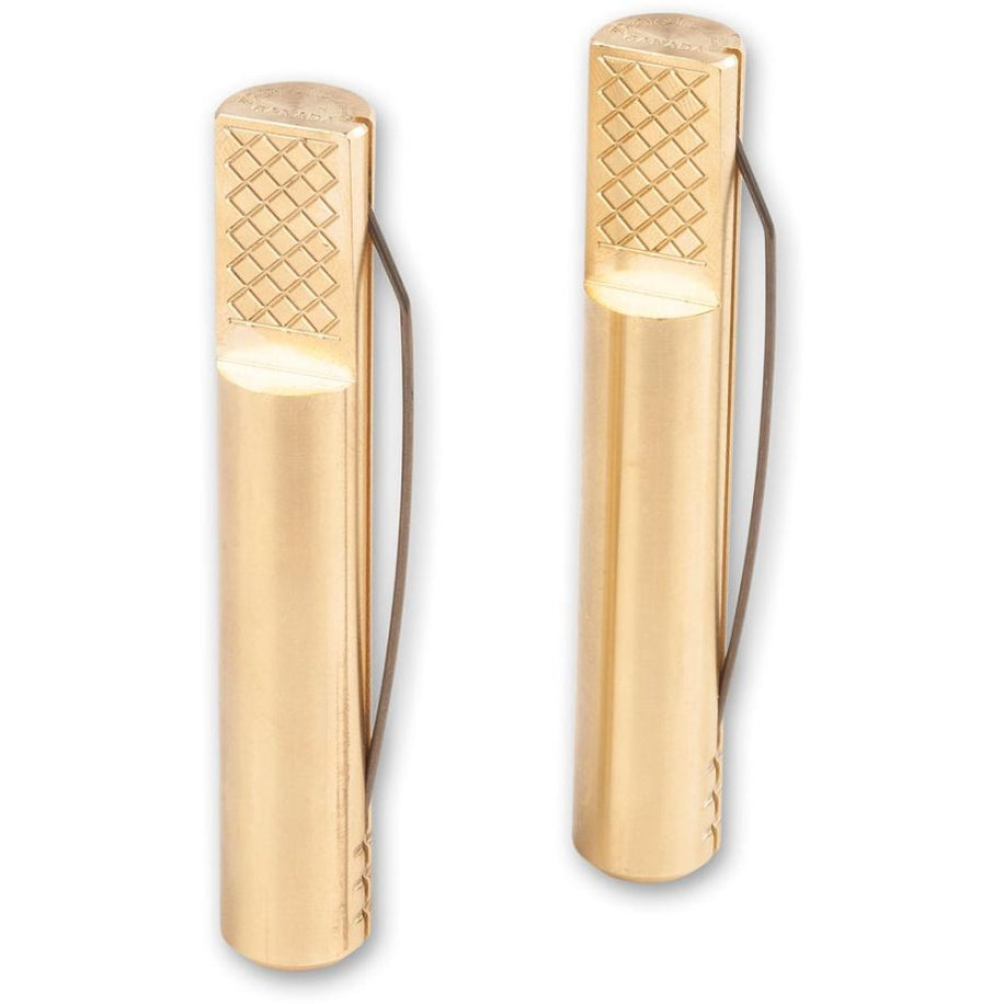 Veritas | Round Bench Dog - Brass 2 Pack